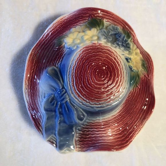 Vintage | Accents | Vintage 4s Royal Copley Ceramic Womans Hat Wall ...